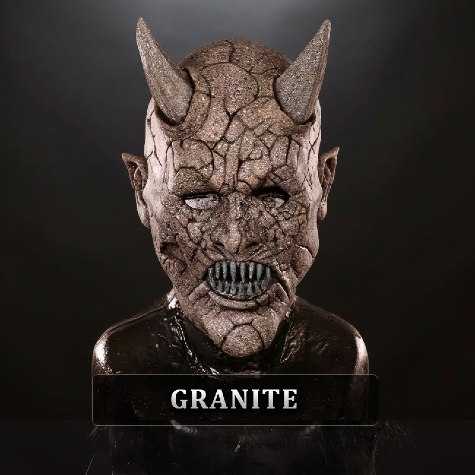 Fractured Silicone Half Mask