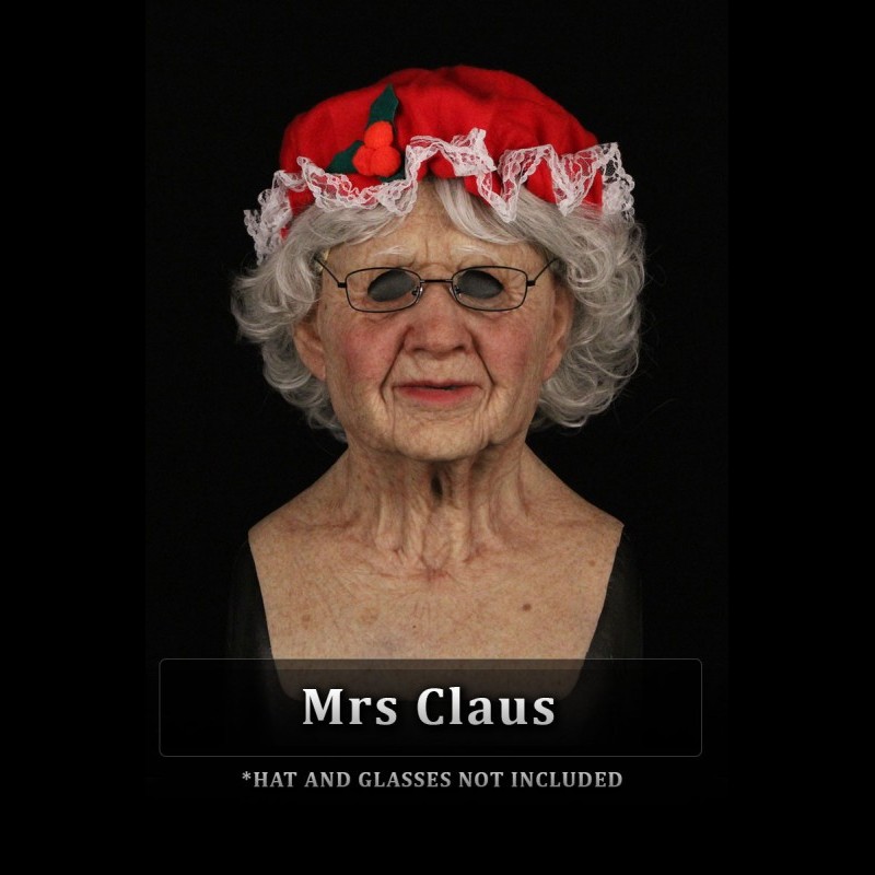 IN STOCK - Grandma Mrs Clause with Hair Female Fit
